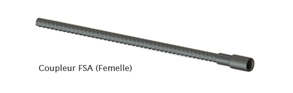 Coupleurs d'armature pour assurer le transfert des charges - Fixinox