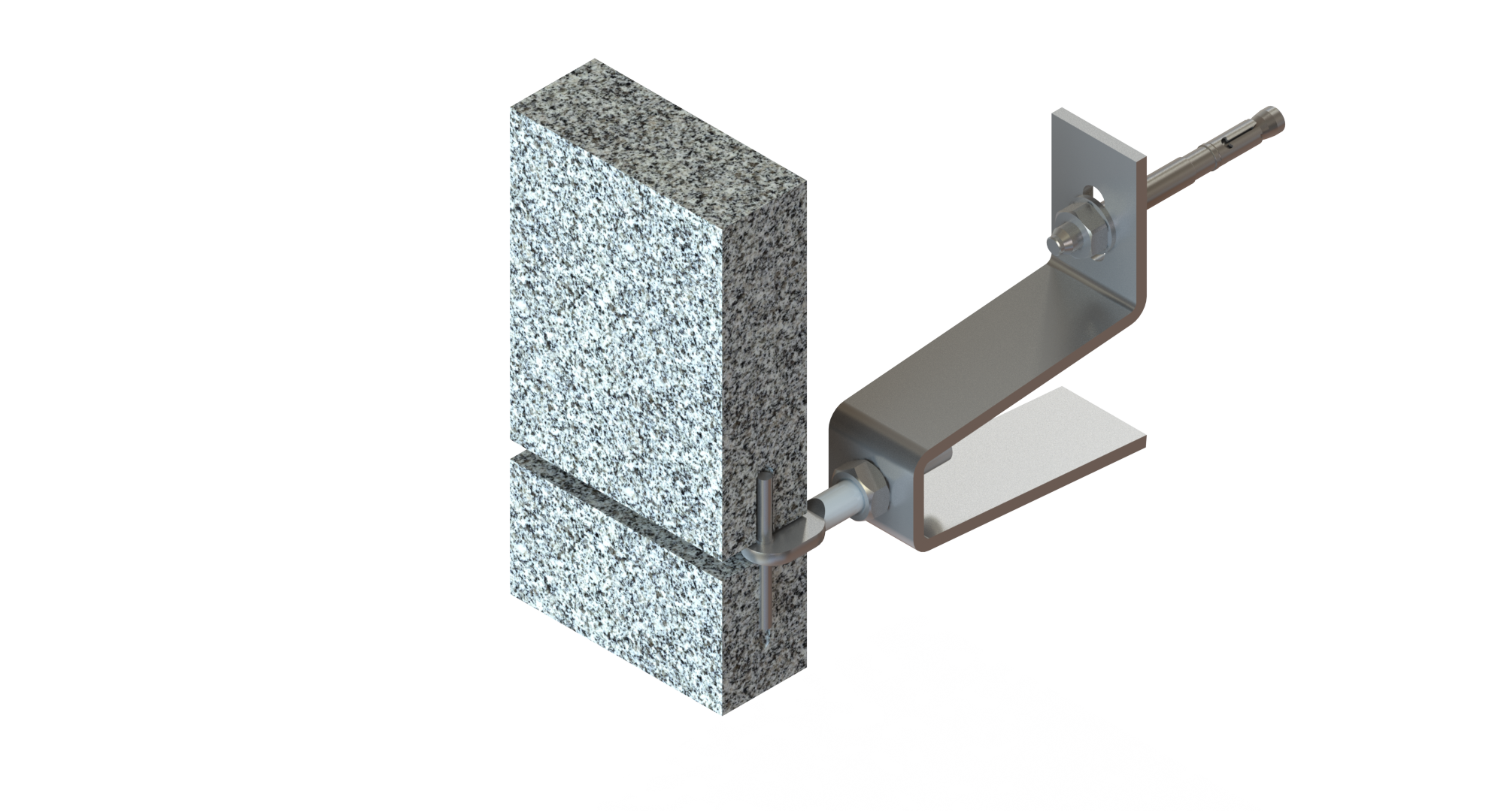 Natural stone anchors